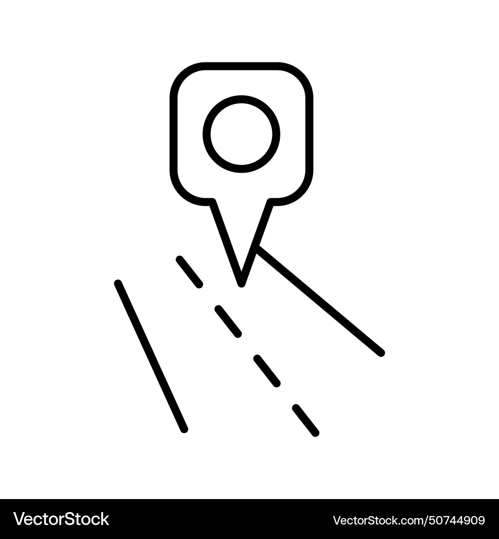 Route icon transport logistic road Royalty Free Vector Image