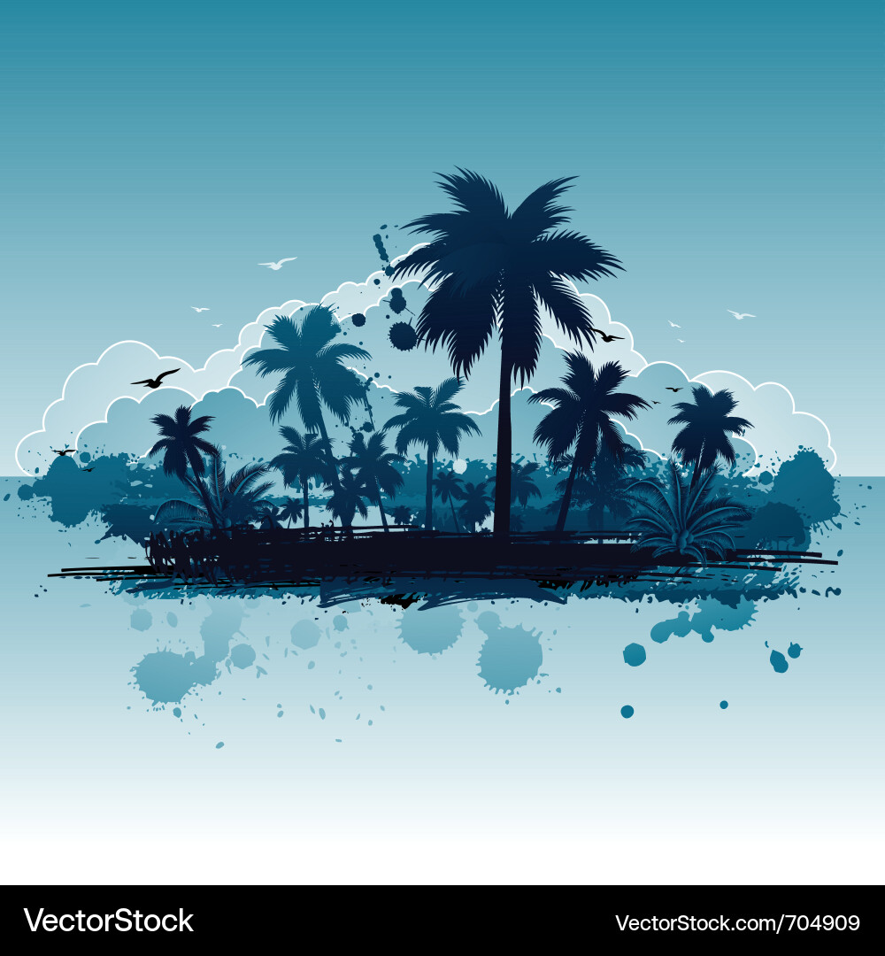 Tropical background Royalty Free Vector Image - VectorStock