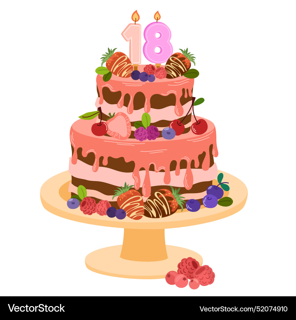 2187 db cake Royalty Free Vector Image - VectorStock