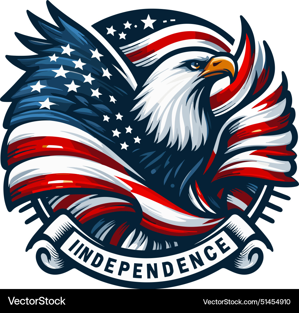 American eagle design with bald eagle like that Vector Image