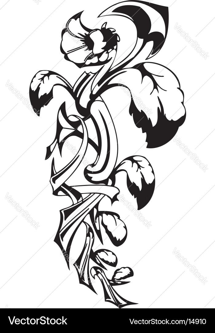 Floral design Royalty Free Vector Image - VectorStock