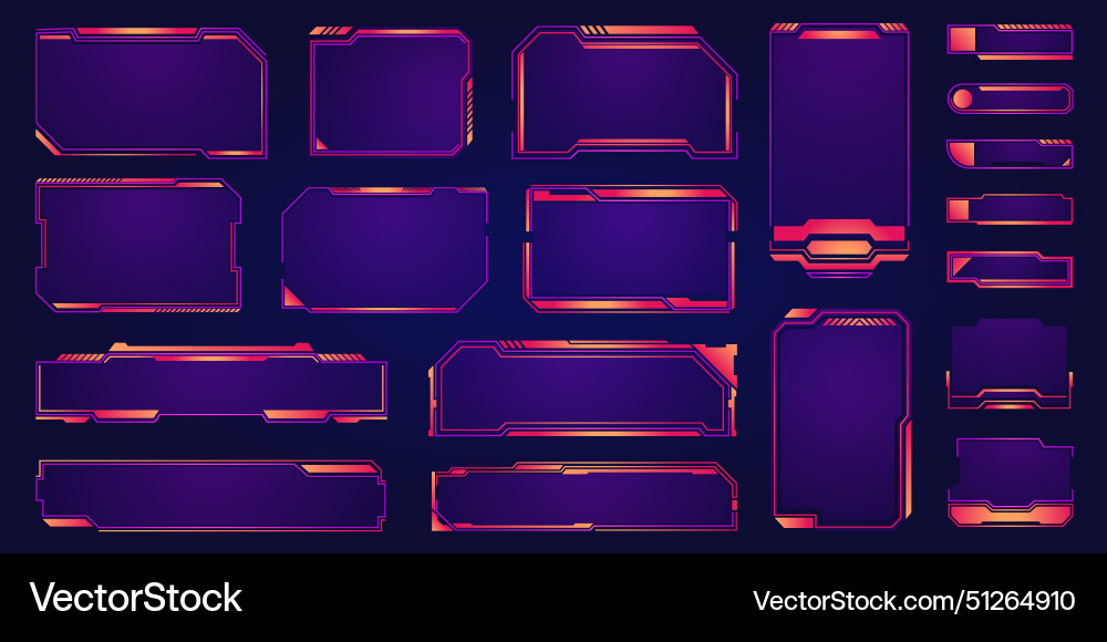 Game streaming interface overlay for live Vector Image