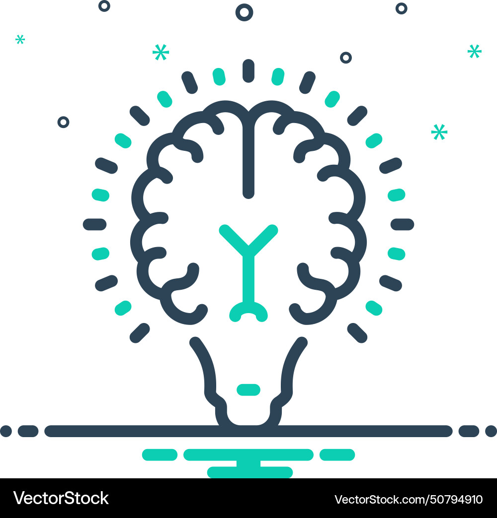 Idea brain Royalty Free Vector Image - VectorStock