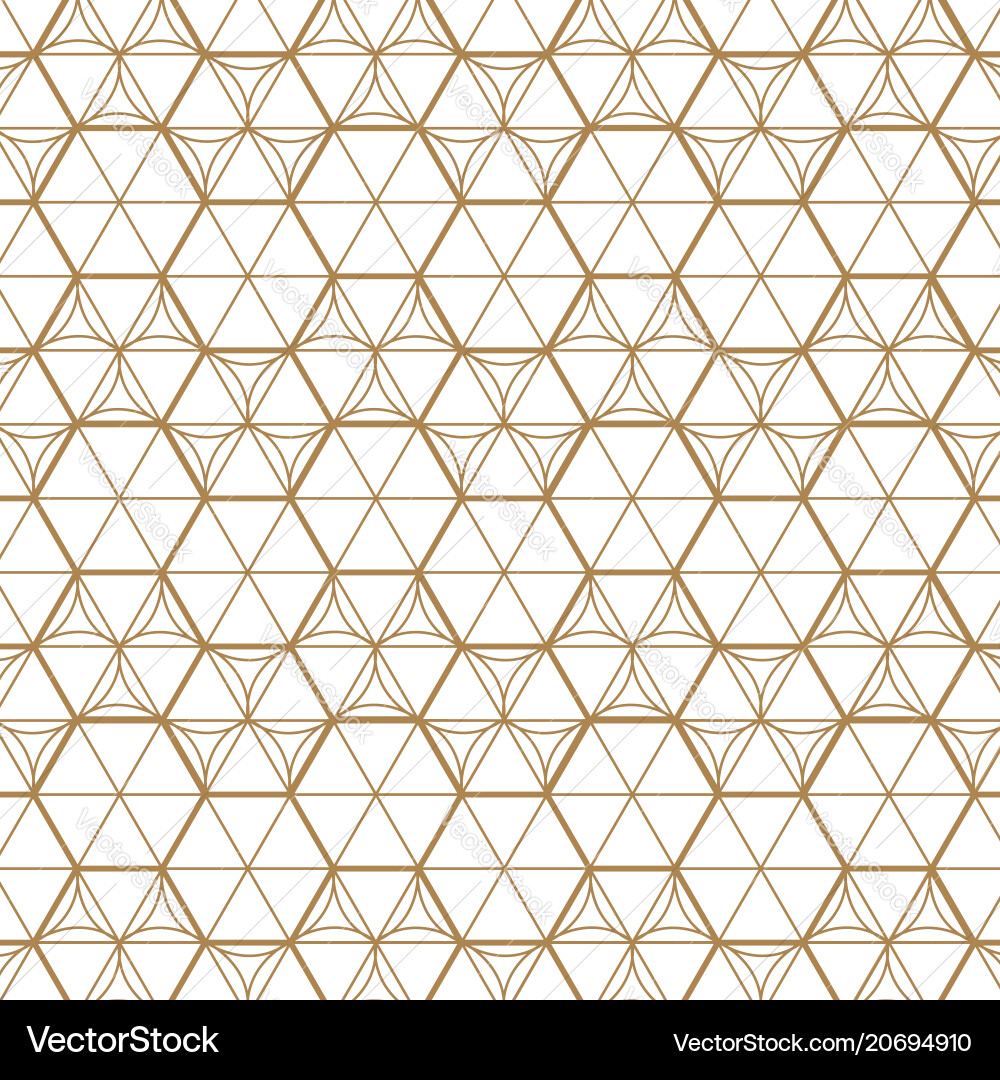 Japanese gold background and pattern geometric Vector Image