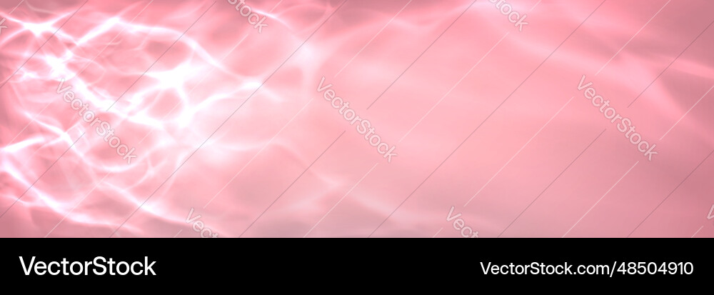 Pink water wave light surface overlay background Vector Image