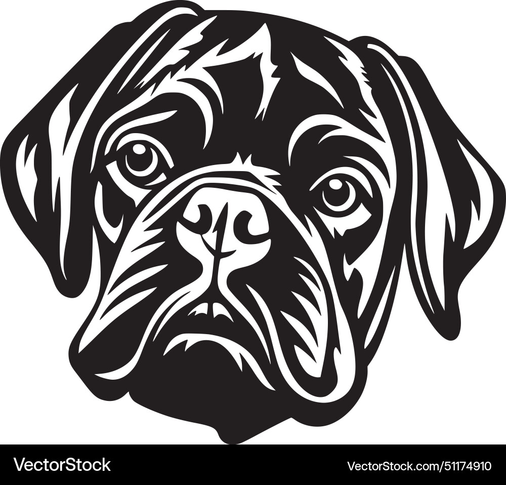 Pug - high quality logo ideal for t-shirt Vector Image
