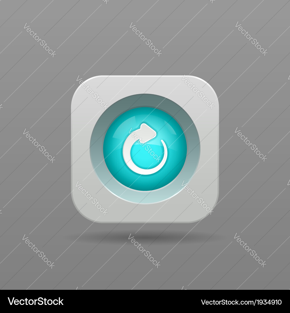 Refresh button Royalty Free Vector Image - VectorStock