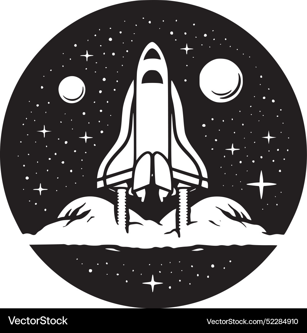 Space - high quality logo ideal for t-shirt Vector Image