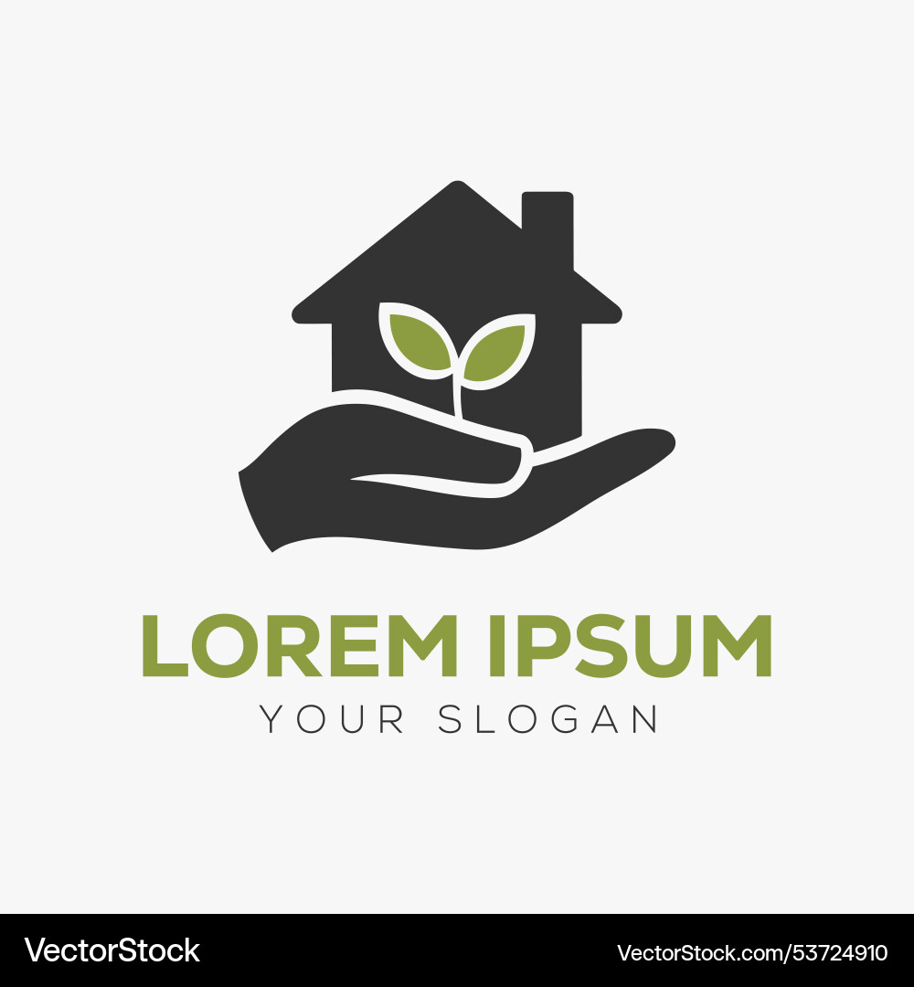 Wachsende Samen Logo Design mit Silhouette Vektorbild