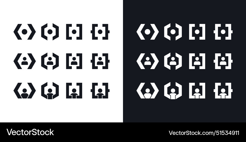 28 human code Royalty Free Vector Image - VectorStock