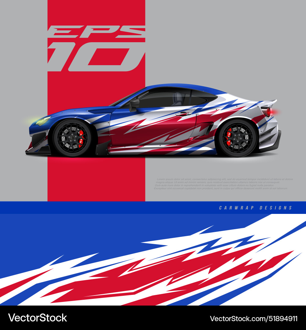 Abstract Car Racing Stripes Royalty Free Vector Image