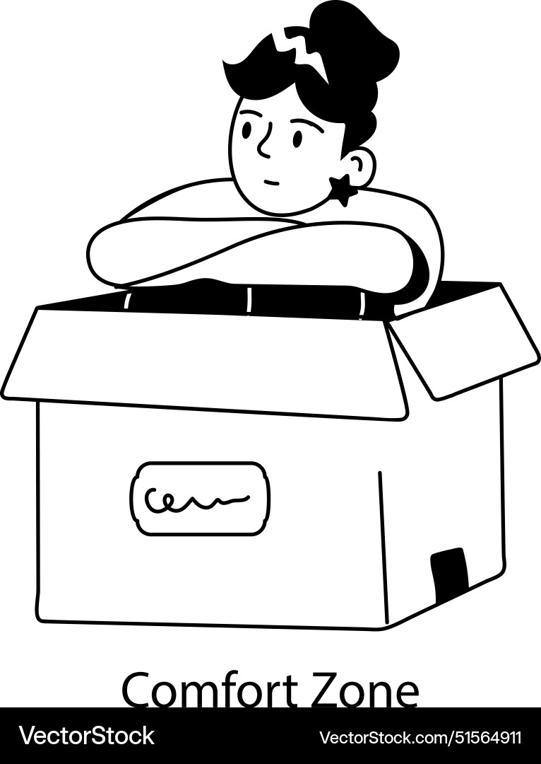 Sitting alone Royalty Free Vector Image - VectorStock