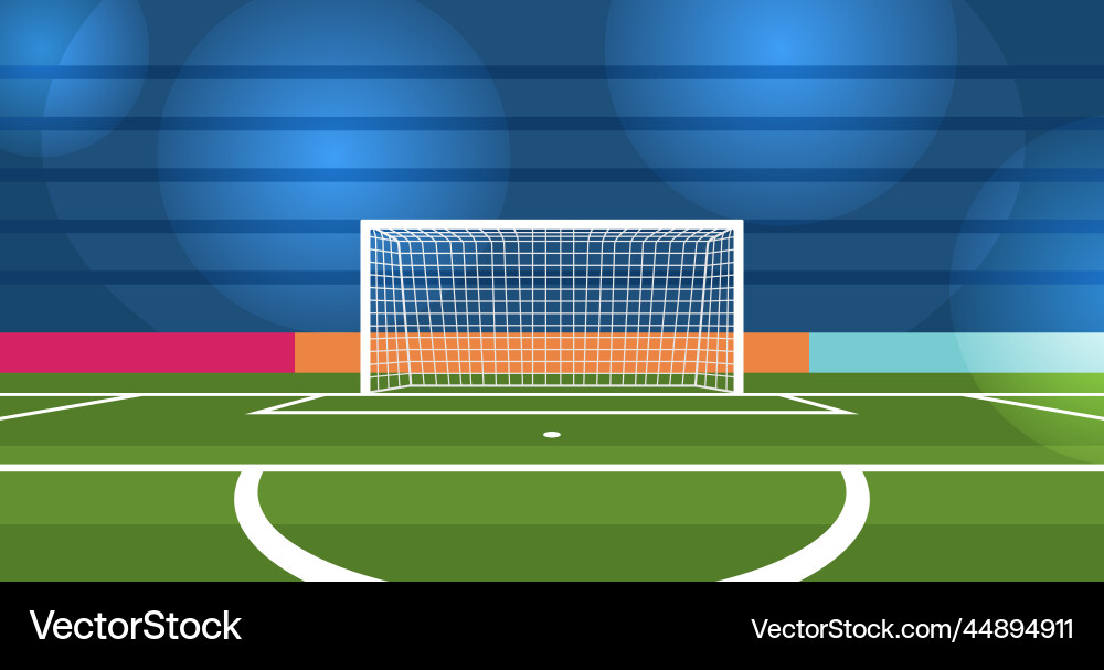 Soccer Goal with Net Royalty Free Vector Image