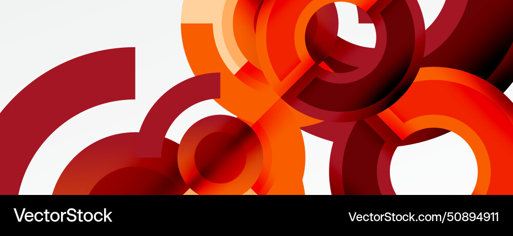 Trendy simple circle abstract background Vector Image