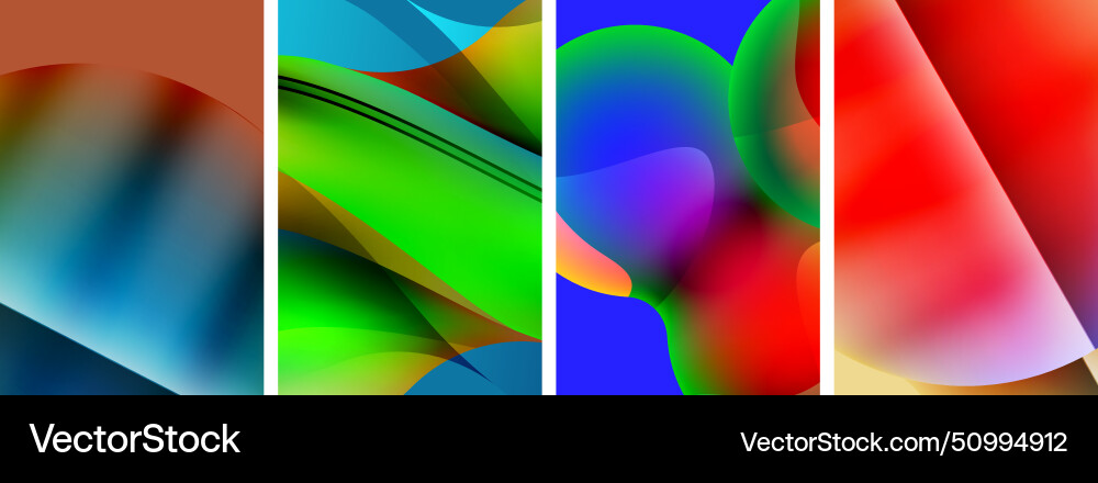 Vibrant mix of colors shapes and patterns Vector Image