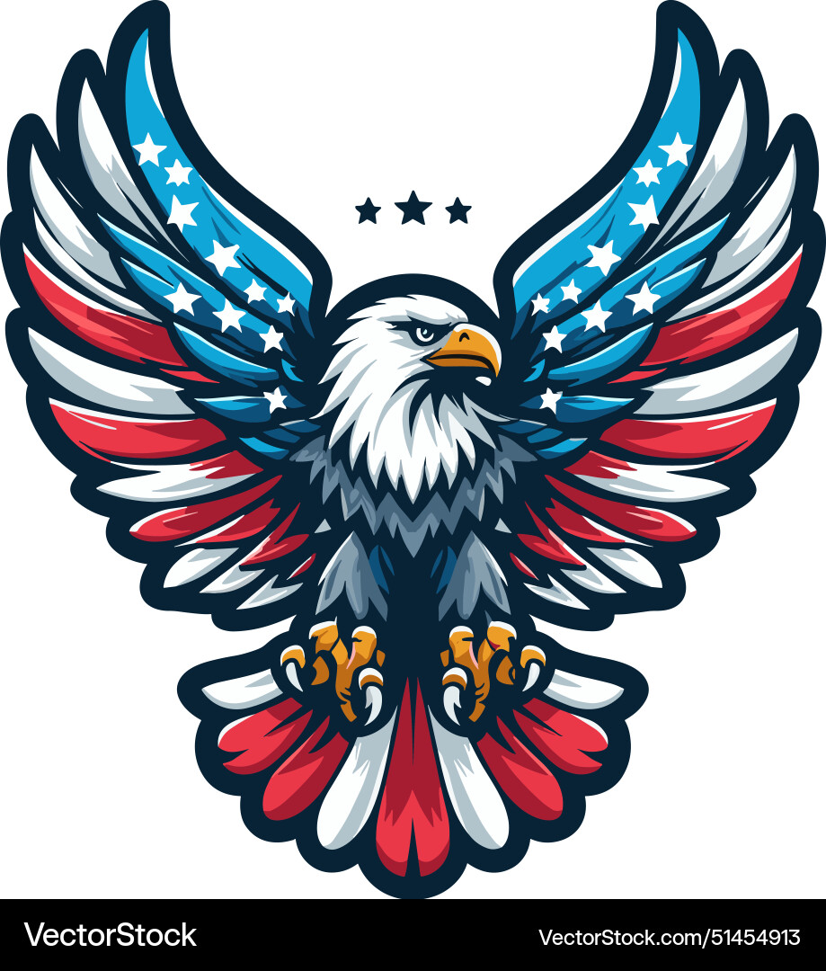 American eagle design with bald eagle like that Vector Image