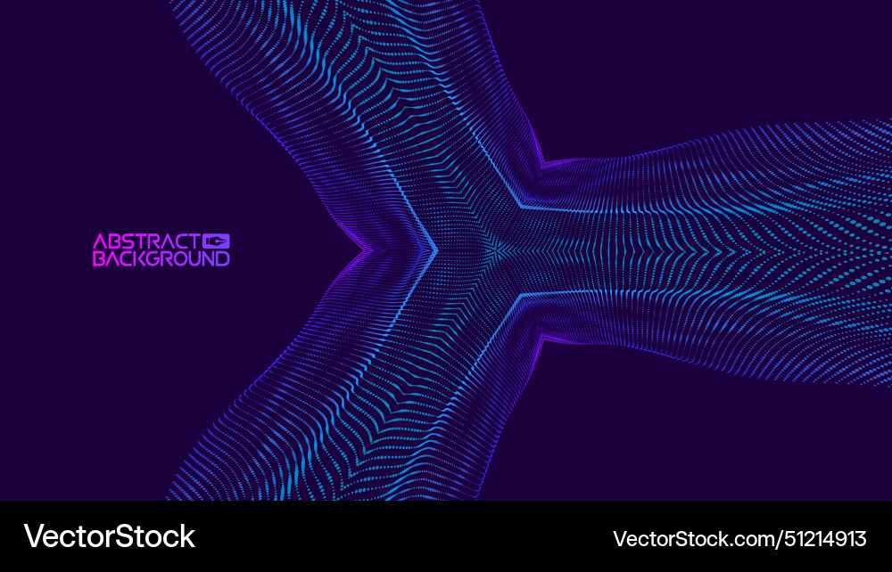 Dynamic blue abstract wave background Royalty Free Vector