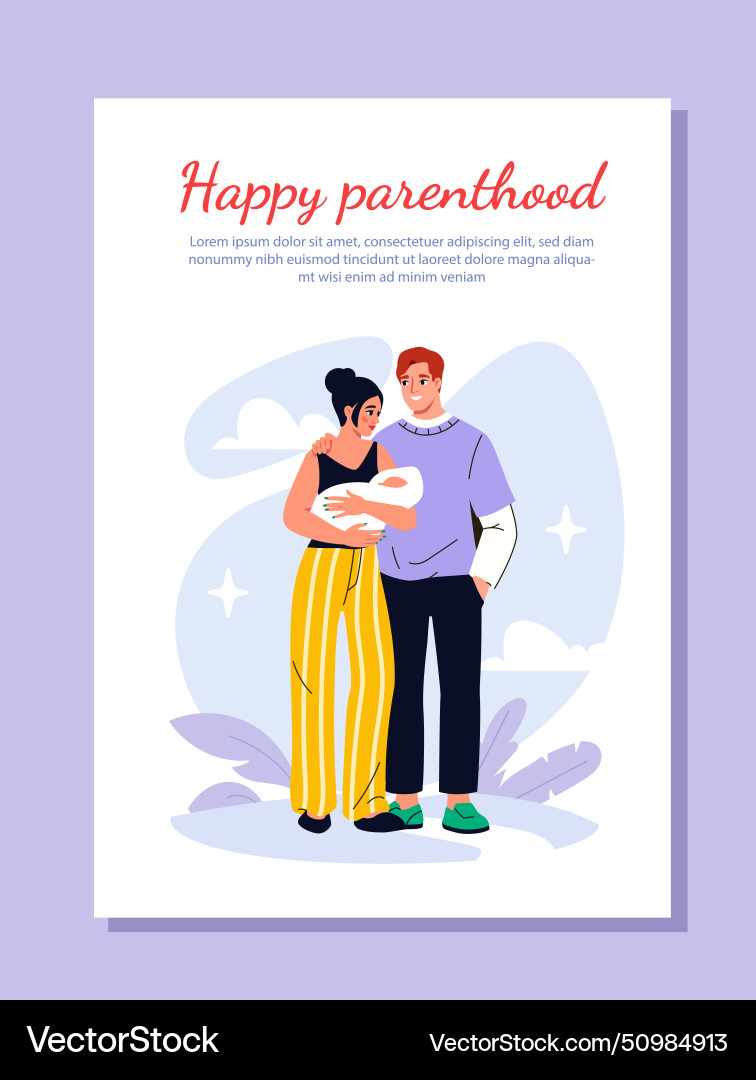 Family planning poster Royalty Free Vector Image