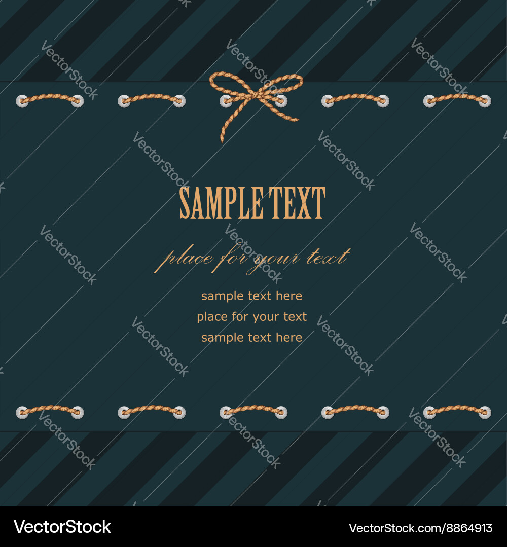 Rope Stitch Border Royalty Free Vector Image - VectorStock
