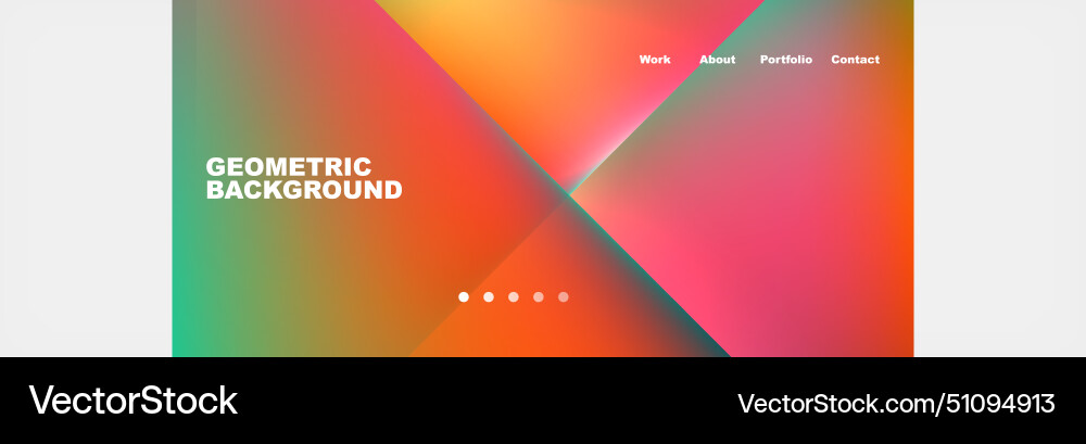 Vibrant gradients of red and green create Vector Image