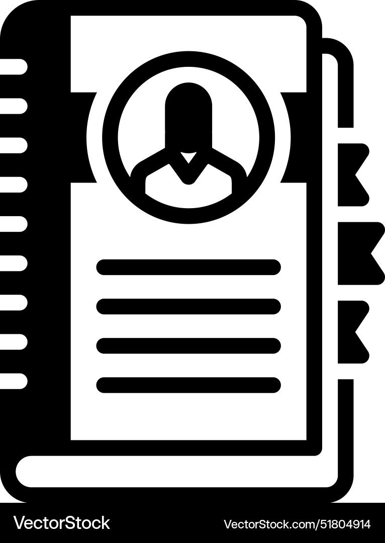 Address book Royalty Free Vector Image - VectorStock