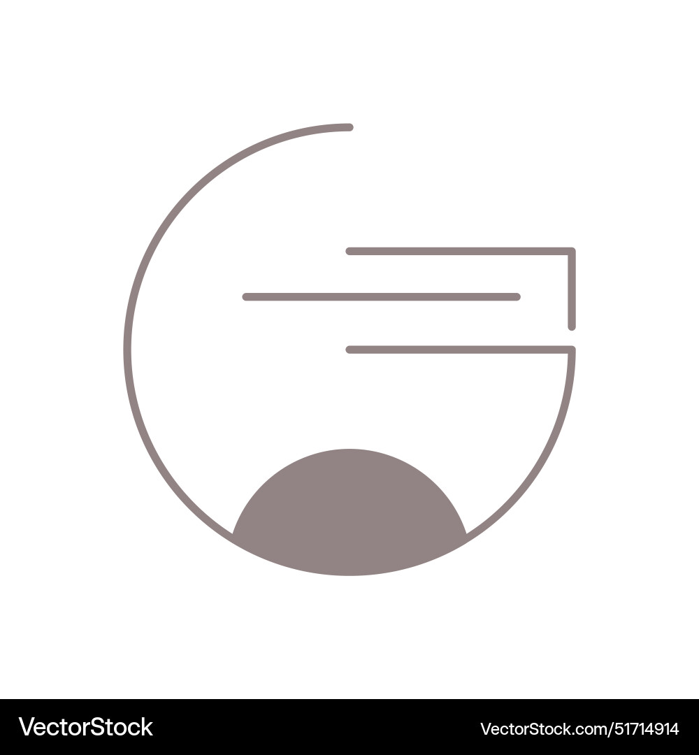 Minimalist letter mark logo Royalty Free Vector Image