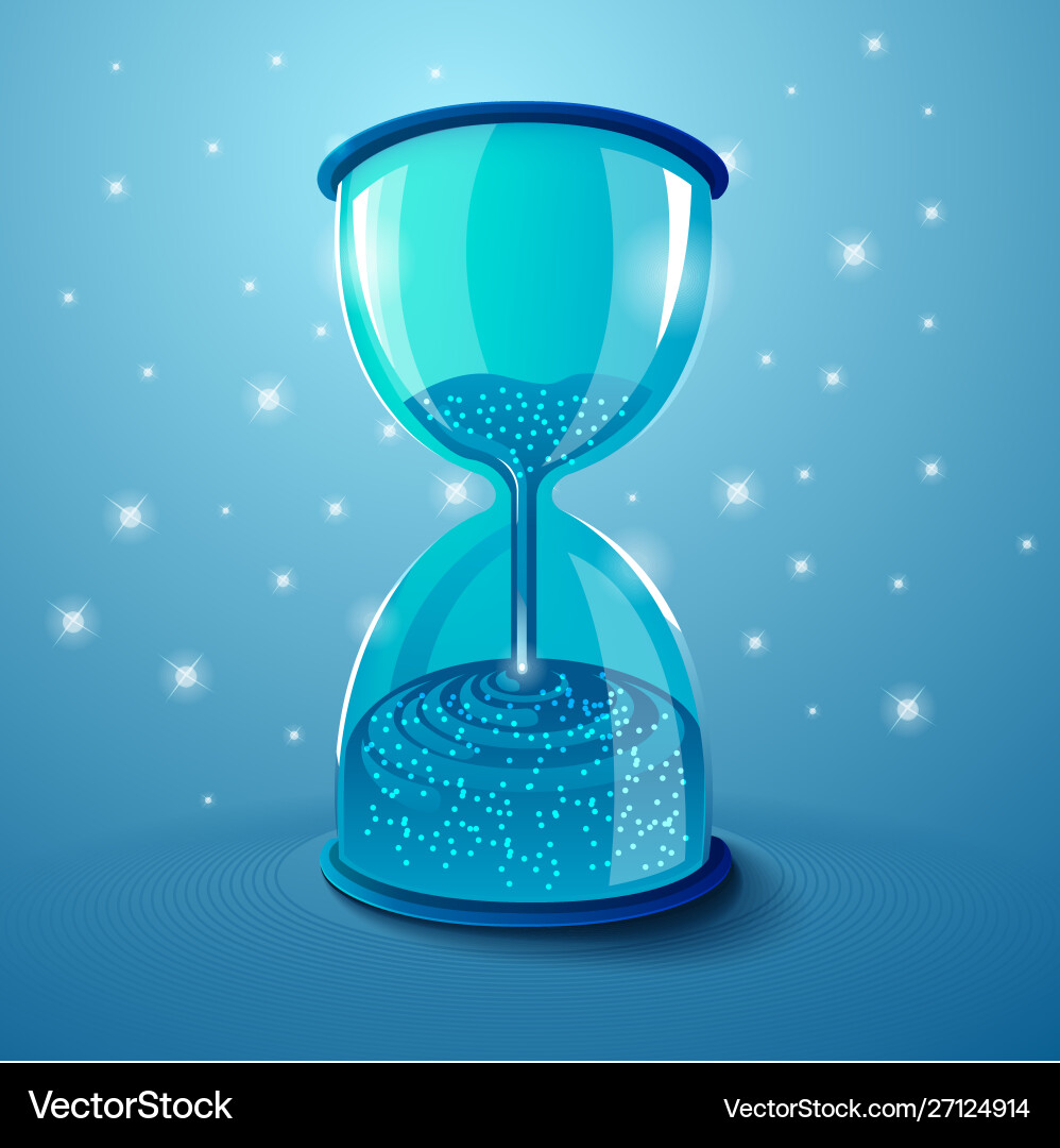 Sandglass Royalty Free Vector Image - VectorStock