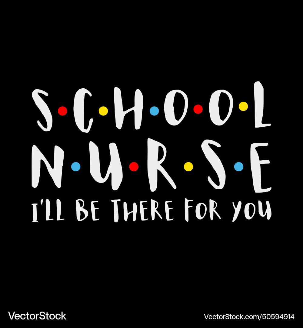 School nurse funny nursing student graduate Vector Image