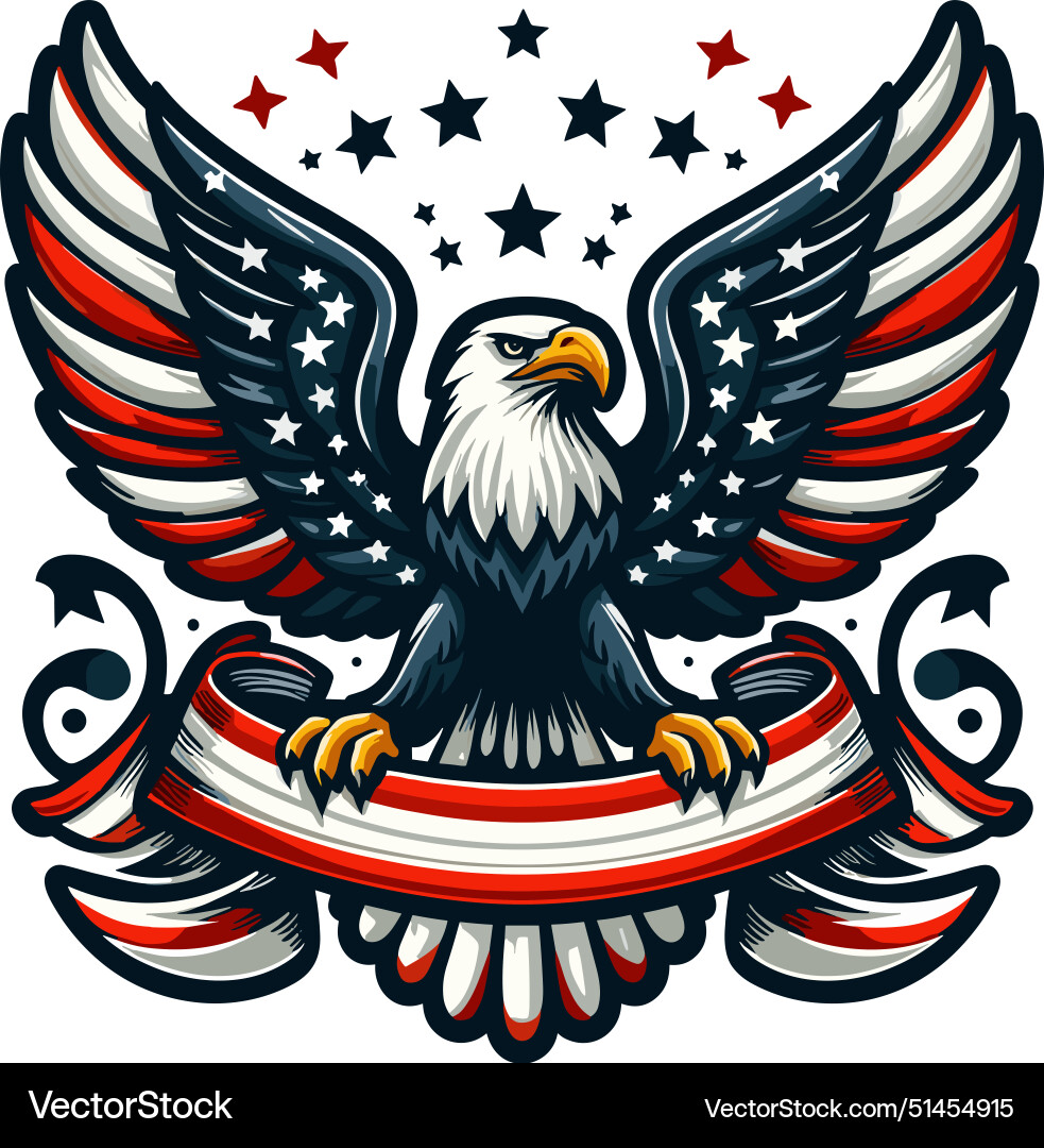 American eagle design with bald eagle like that Vector Image