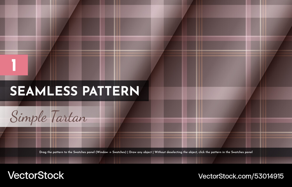 Seamless simple tartan pattern Royalty Free Vector Image