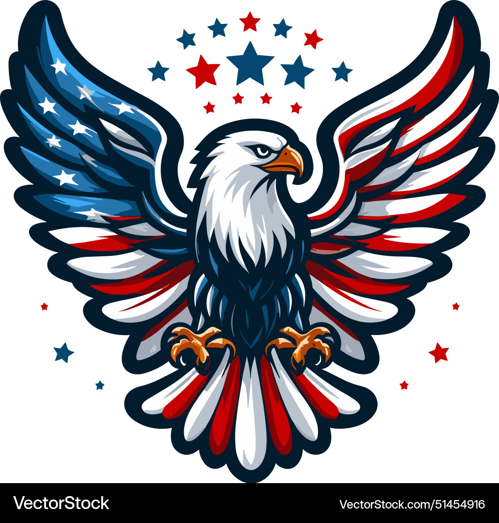 American eagle design with bald eagle like that Vector Image