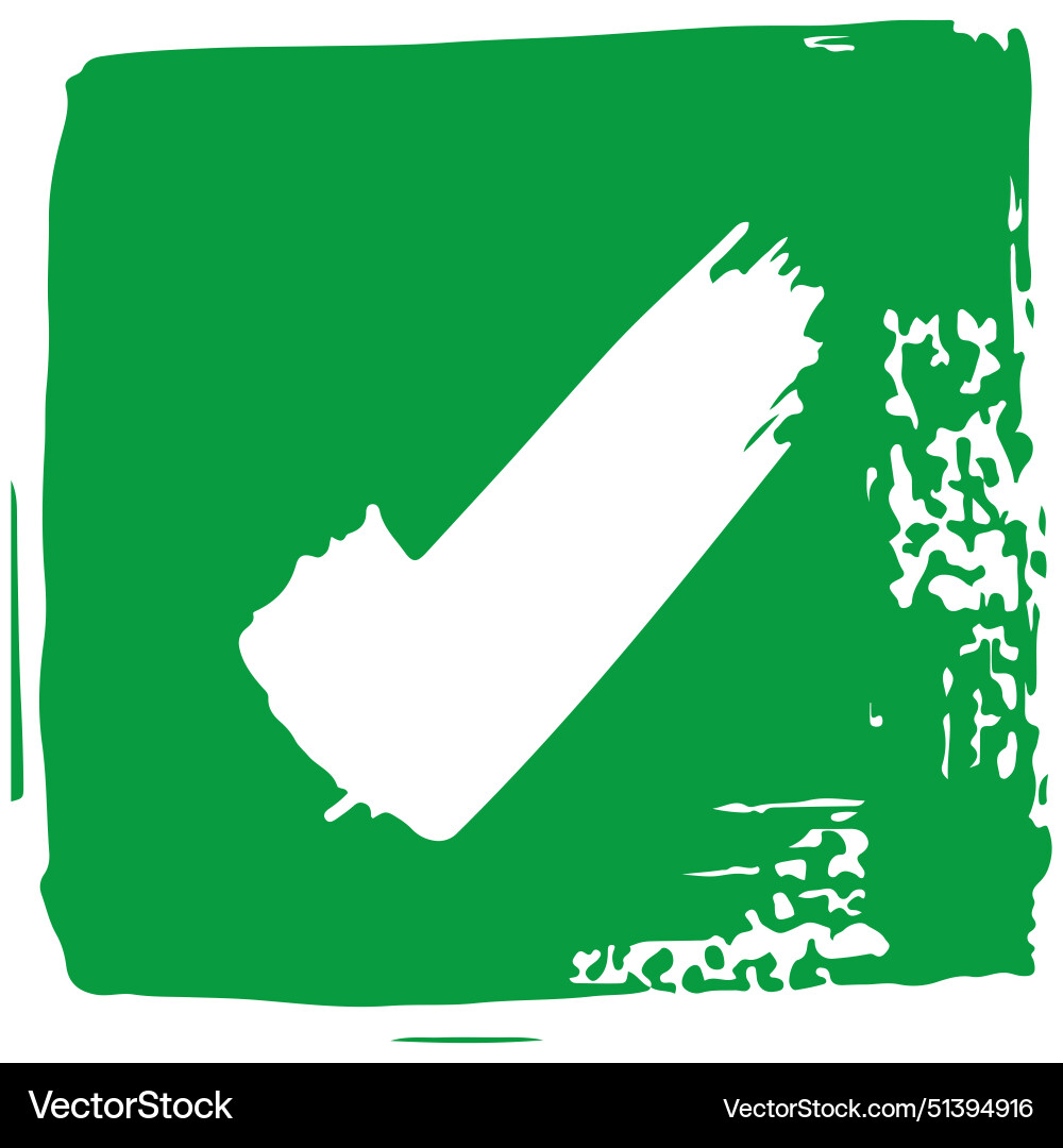 Tick checkmark single 1 Royalty Free Vector Image