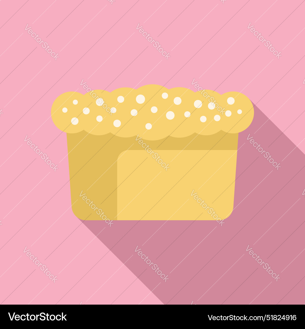 Traditional easter bread with white icing Vector Image