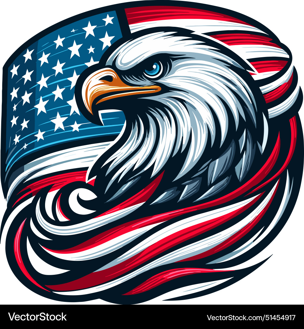 American eagle design with bald eagle like that Vector Image