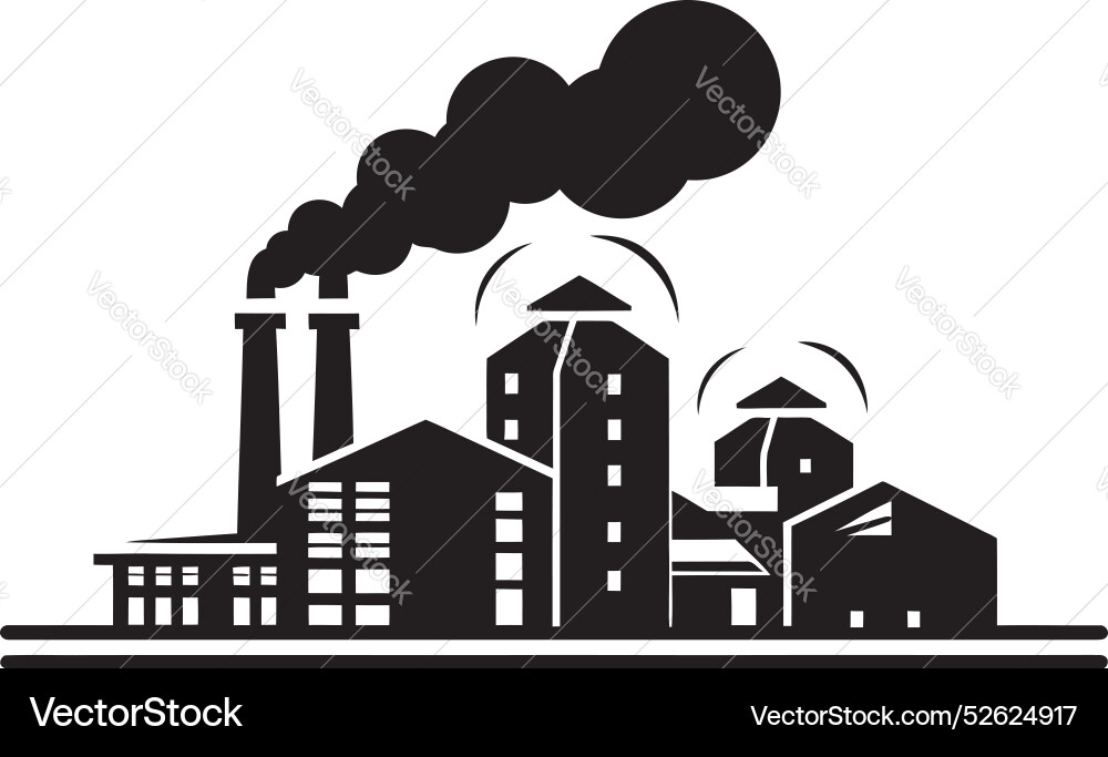Factory fallout graphics and icons environmental Vector Image