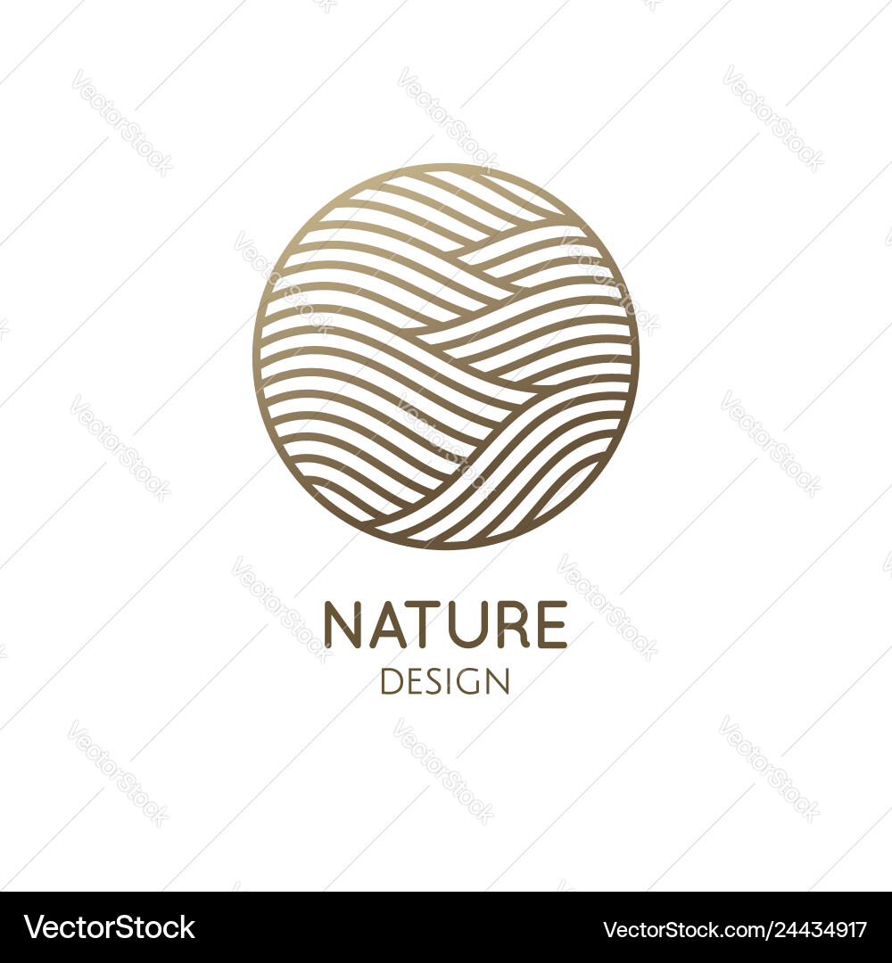 Simple logo pattern structure of water Royalty Free Vector