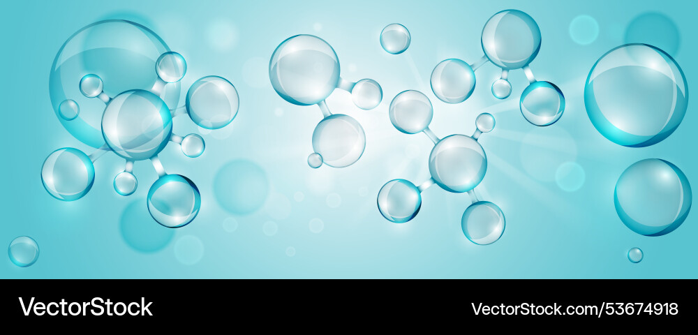 Collagen liquid serum or gel texture hyaluronic Vector Image