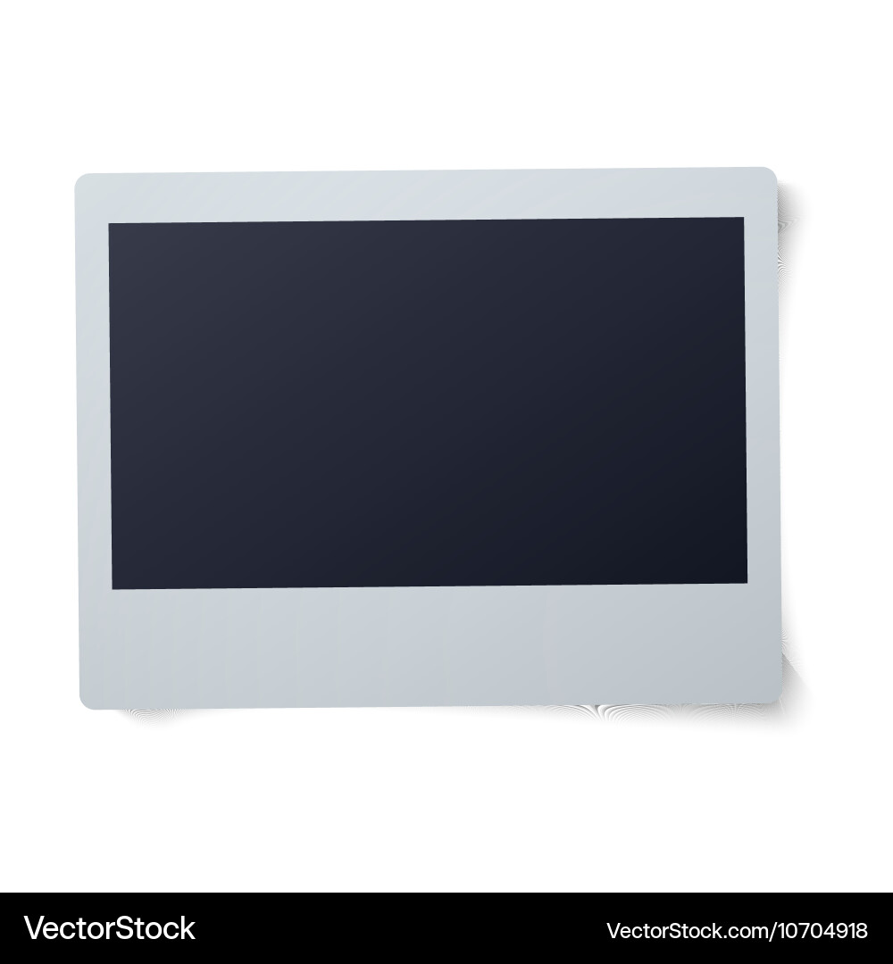 Isolated Polaroid Frame Royalty Free Vector Image