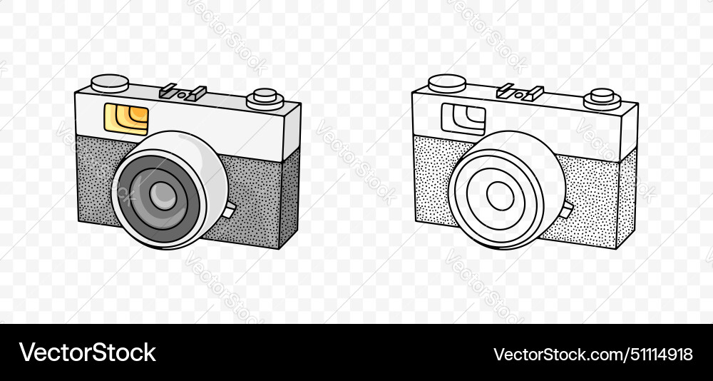 Retro photo camera graphic design Royalty Free Vector Image