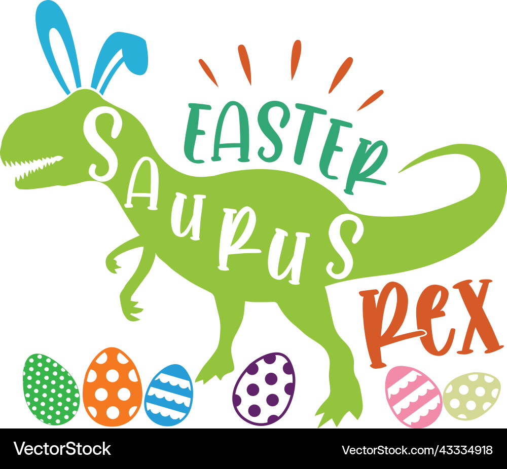 T-rex bunny Royalty Free Vector Image - VectorStock