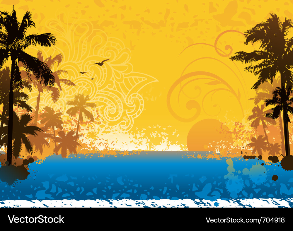 Tropical background Royalty Free Vector Image - VectorStock
