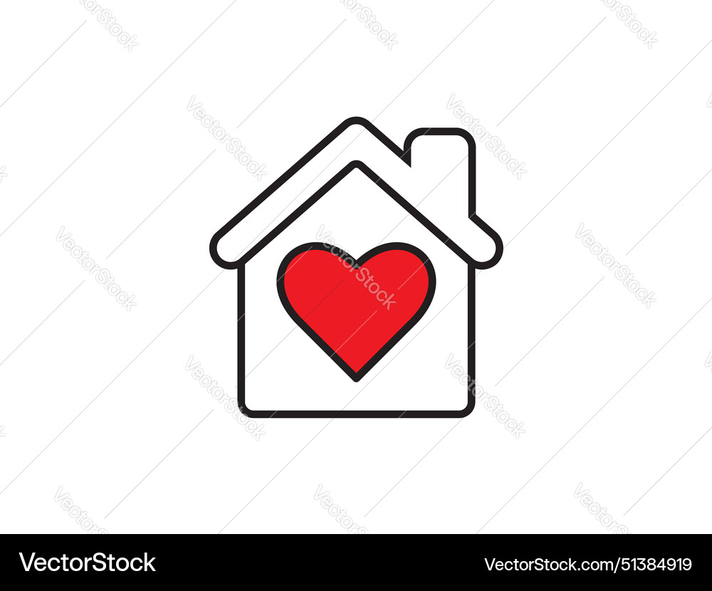 Icon a house representation isolated against Vector Image