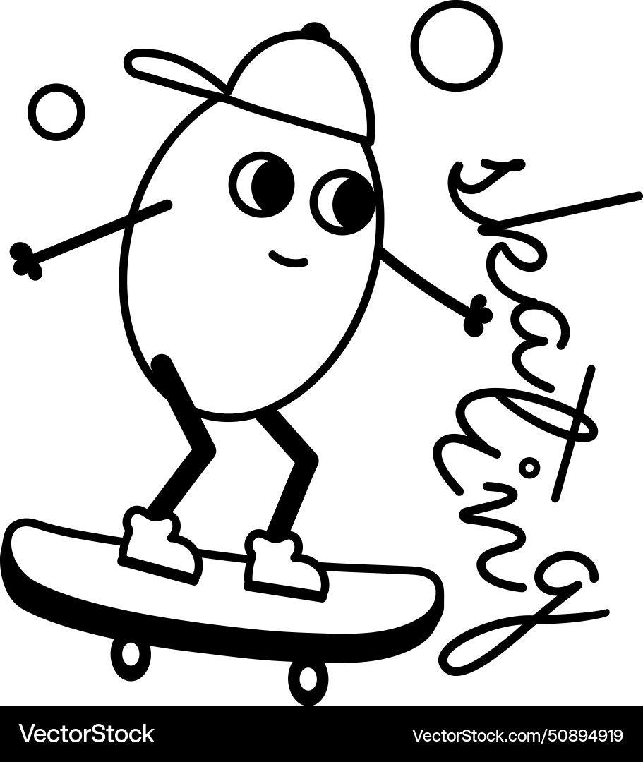 Skating Royalty Free Vector Image - VectorStock