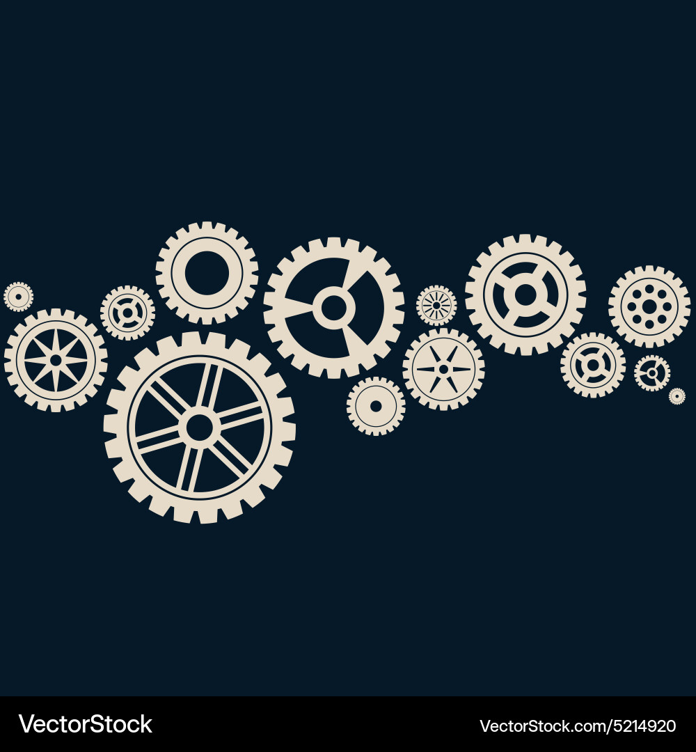 Gears background Royalty Free Vector Image - VectorStock