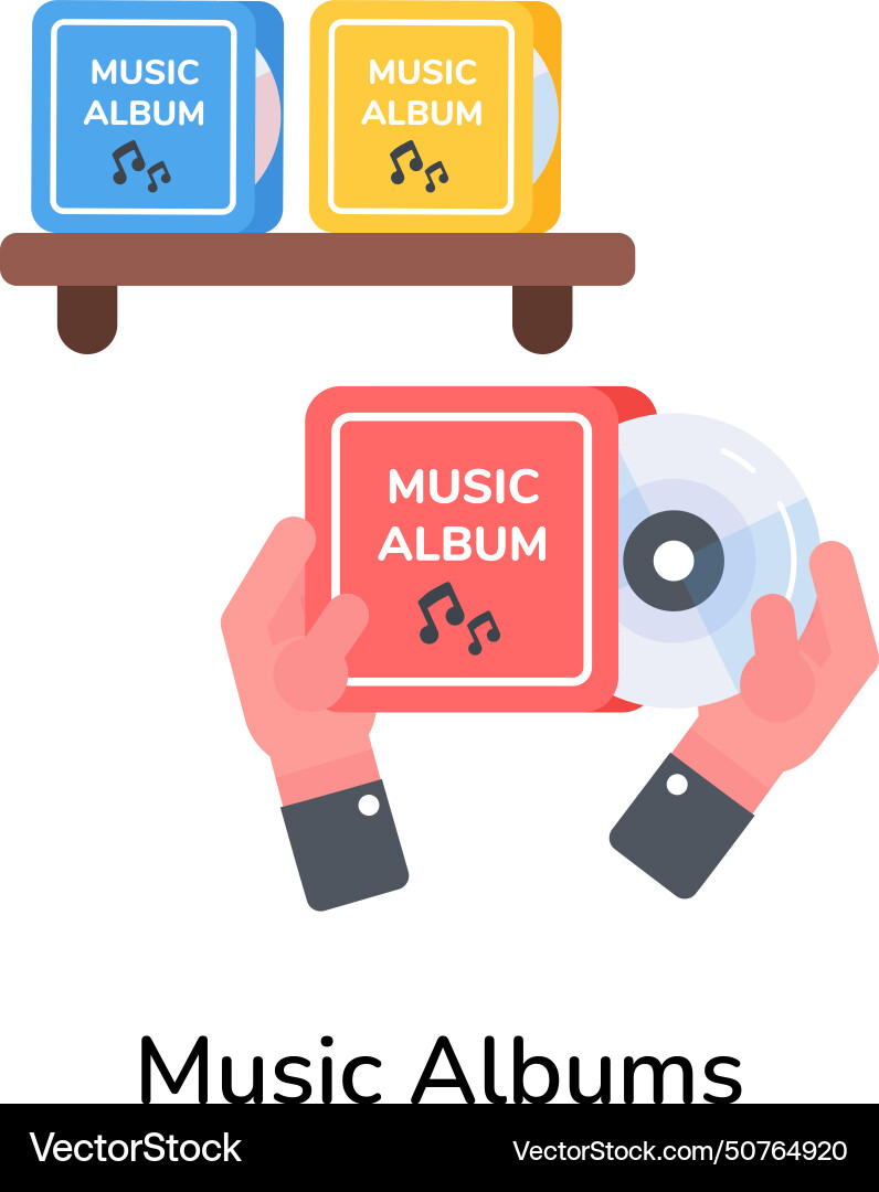 Music albums Royalty Free Vector Image - VectorStock