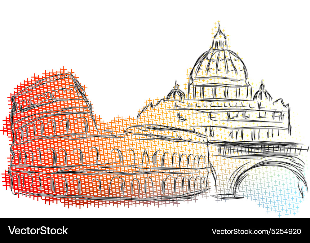 Rome Royalty Free Vector Image - VectorStock