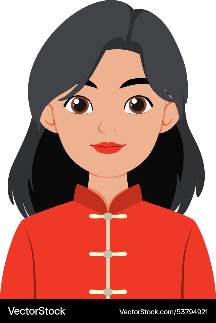 A woman in traditional attire Royalty Free Vector Image