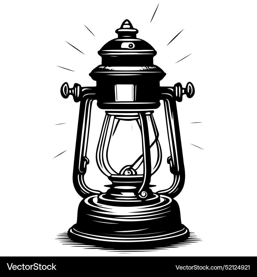 Cartoon spotlight sketch realistic line Royalty Free Vector