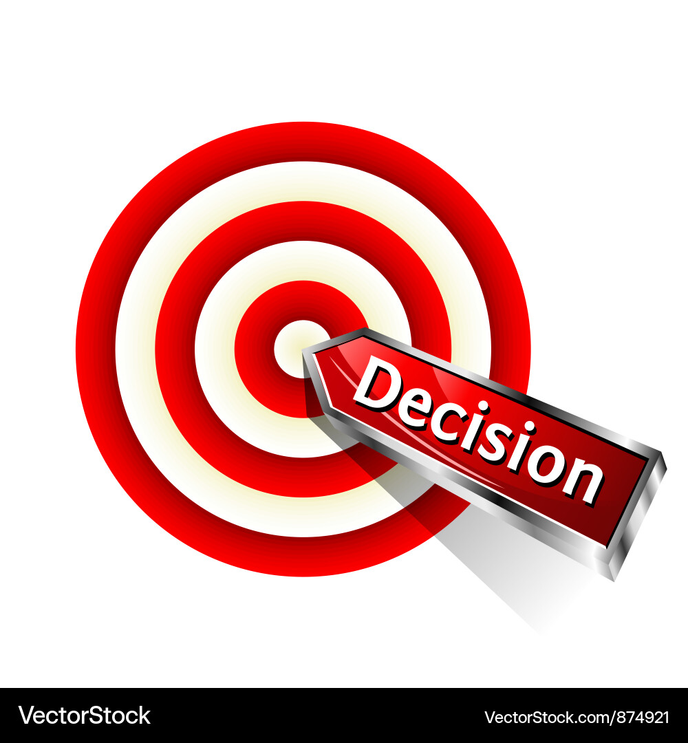 Concept decision icon Royalty Free Vector Image