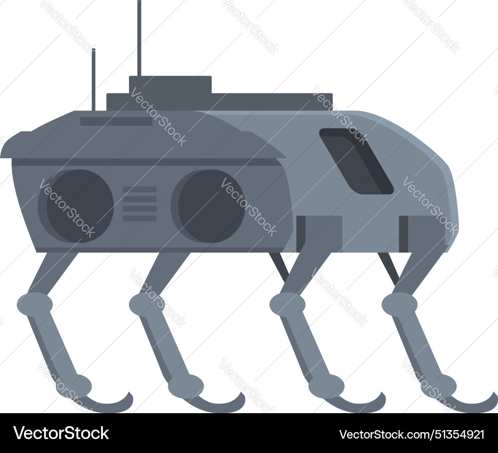 Digital of a multilegged robotic Royalty Free Vector Image